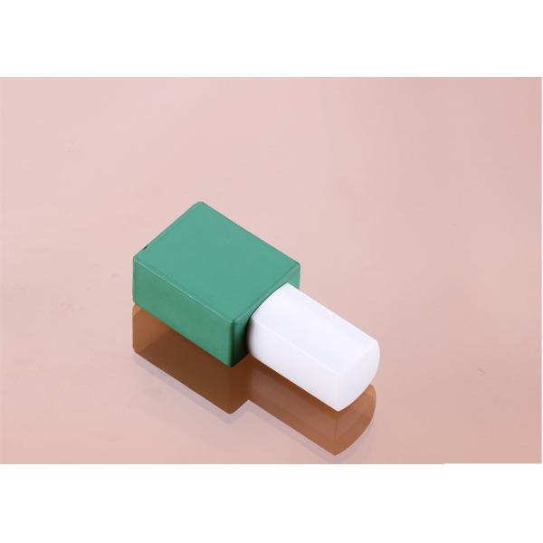 Quality Green Glass Empty Fingernail Polish Bottles 12ml Screen Printing Surface for sale