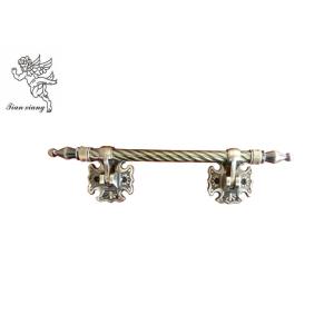 Quality Antique Brass Metal Casket Handle Zamak Decoratio Europe Style With Steel Twist for sale