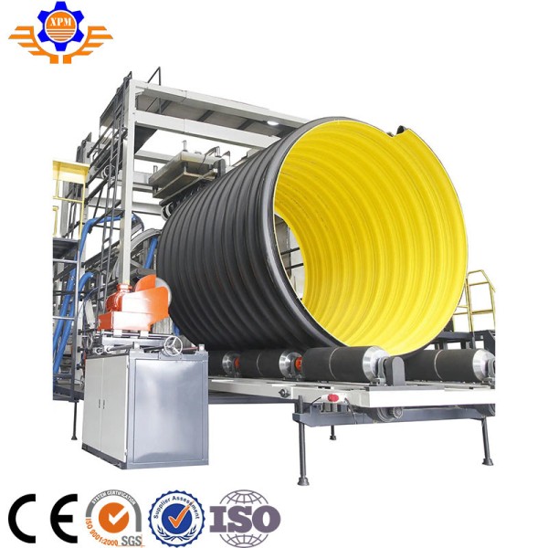 Quality 6m 110mm PE PP PVC Pipe Extrusion Line Pvc Single Wall Corrugated Pipe Line for sale