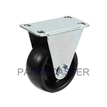Quality Fixed Light Duty Casters 50mm Furniture Caster Wheel Black for sale