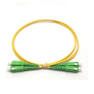Quality SC/APC-SC/APC Duplex Fiber Optic Patch Cord, G652D G657A1 G657A2 Fiber Optional for sale