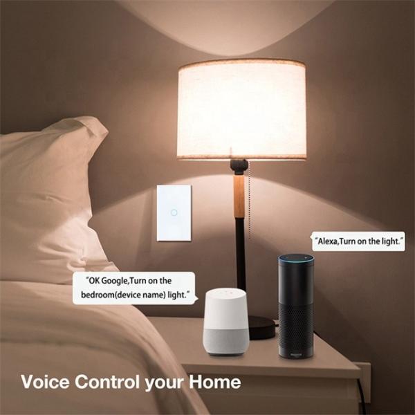 Quality 2.4GHz Tuya 4 Gang Smart Light Switch EU 3 Gang Wifi Light Switch for sale