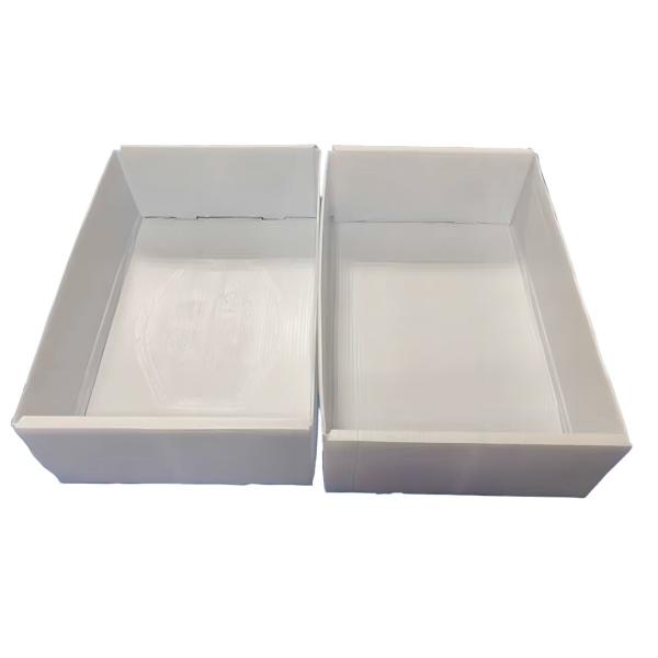 Quality Shakeproof Corrugated Plastic Crates Waterproof White Storage Wardrobe Box for sale