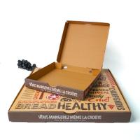 Quality Printing Handling UV Coating Corrugated Carton Pizza Box For Custom Order for sale