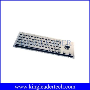 Quality Cherry Key Switch Kiosk Rugged Trackball Keyboard IP65 Panel Mounting for sale