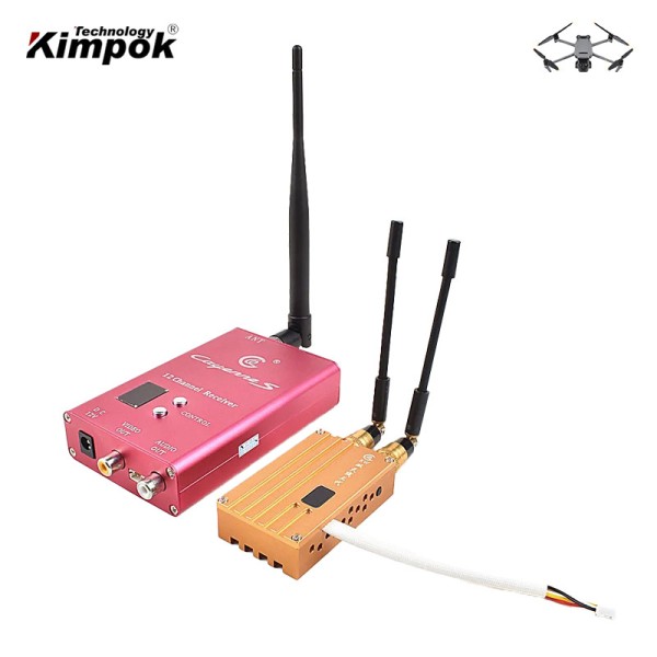 Quality 40km 1.2Ghz 8W FPV Drone VTX Video Link 8 Channels for sale
