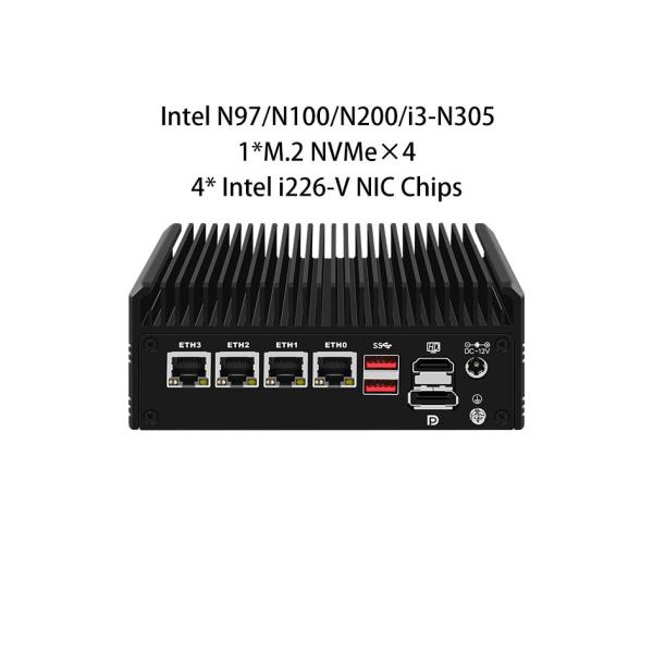 Quality Zynshield Desktop Firewall Intel N100 Pfsense Ubuntu Linux 4*2.5g Rj45 Ethernet for sale