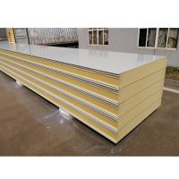 Quality 200mm Polyurethane Foam Sandwich Wall Panel Lightweight Prefab House Material for sale