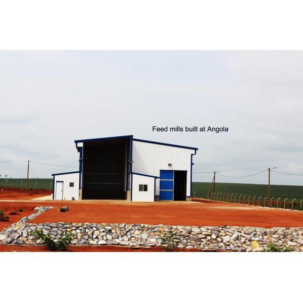Quality Prefabricated Steel Frame Feed Mill Warehouse Building for sale