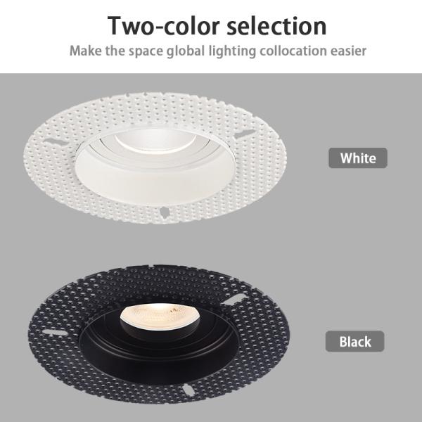 Quality Anti Glare Round Trimless Recessed Down Light for sale
