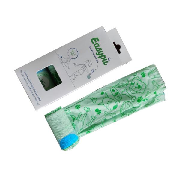 Quality Light Green EN13432 Plastic Free Packaging Bags Biodegradable For Dog for sale