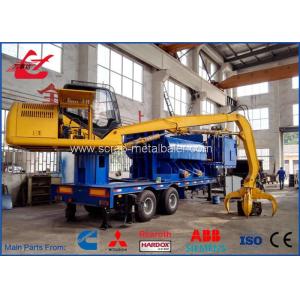 Quality Diesel Motor Scrap Baler Logger , Metal Hydraulic Car Logger Baler 5m Lengh Grab for sale