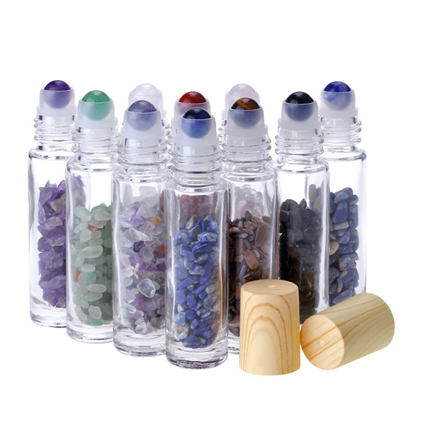 Quality 1ml 2ml Roller Bottles Jade Stone Roller Gemstone Roller Balls Wholesale for sale