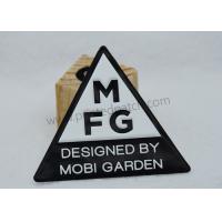 Quality Triangle Embossed TPU Clothing Labels Heat Press Iron On Patches for sale