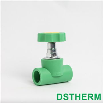 Quality Equal Shape Ppr Stop Valve Injected Smooth Surface Elegant Appearance for sale