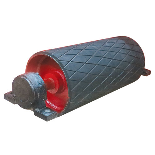 Quality Medium Duty Cast Rubber Lagging Conveyor Drive Pulley for sale
