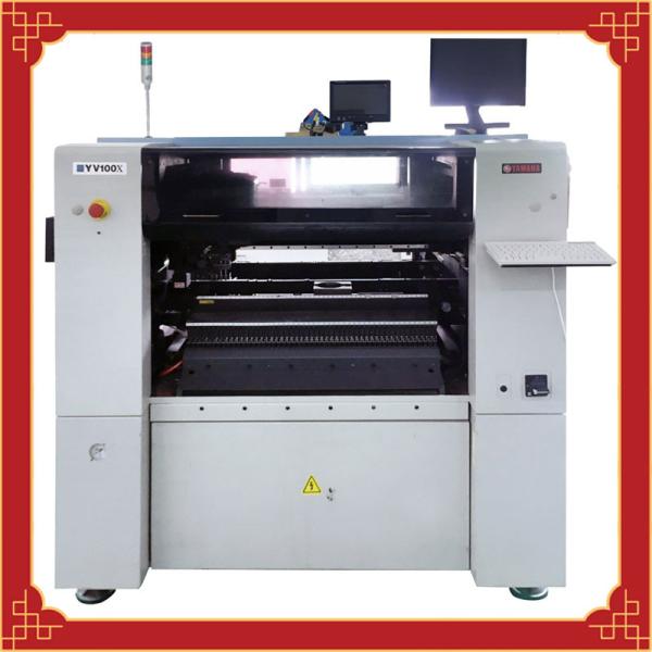 Quality yamaha yv100x SMT Pick Place Machine Three phase 416V 4KVA with 4 flying nozzles for sale