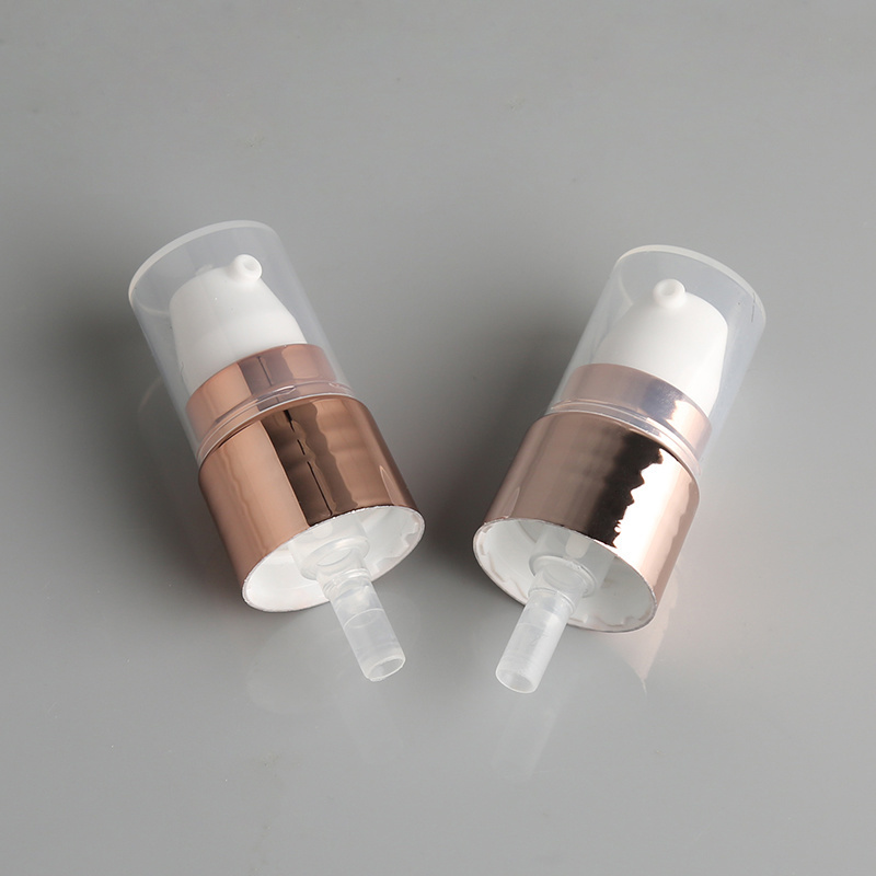 20mm 24mm Plastic Cream Pump Treatment Pump Gold UV with PP Over Cap