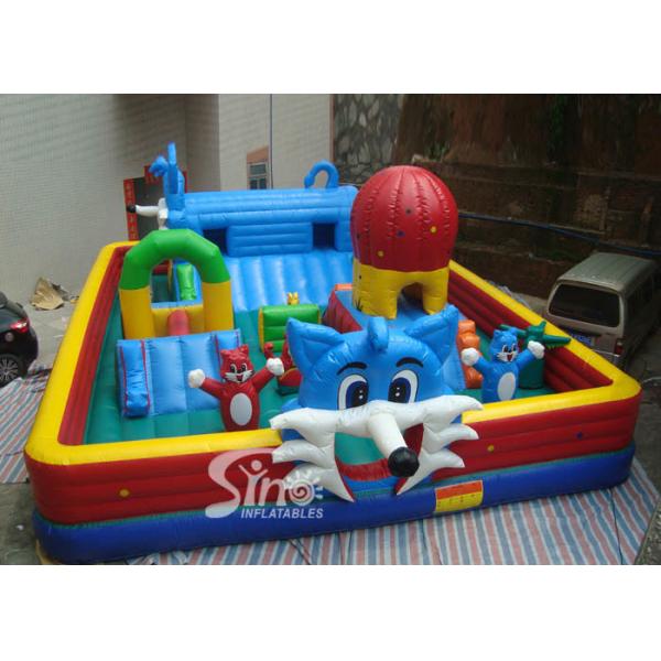 Quality Happy cat toddler toy outdoor inflatable fun land from China Sino Inflatables for sale