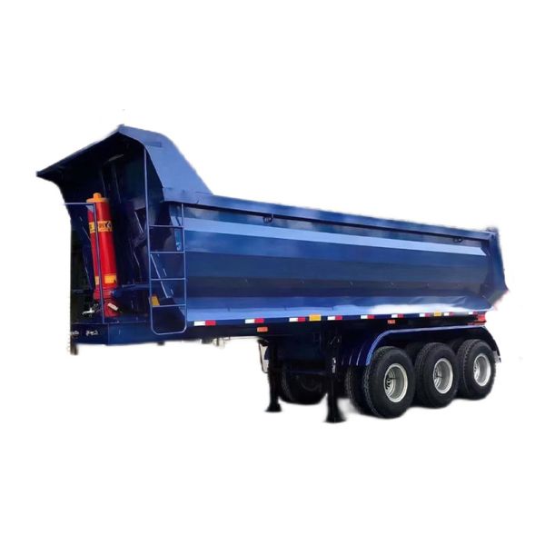 Quality Steel Sand Truck Trailer Hydraulic Tipper Dumping Tipping End Dump Semi Trailers for sale