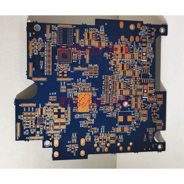 Quality FR4 Material 6 Layer PCB Board Blue Solder Mask 1OZ Copper Thickness for sale