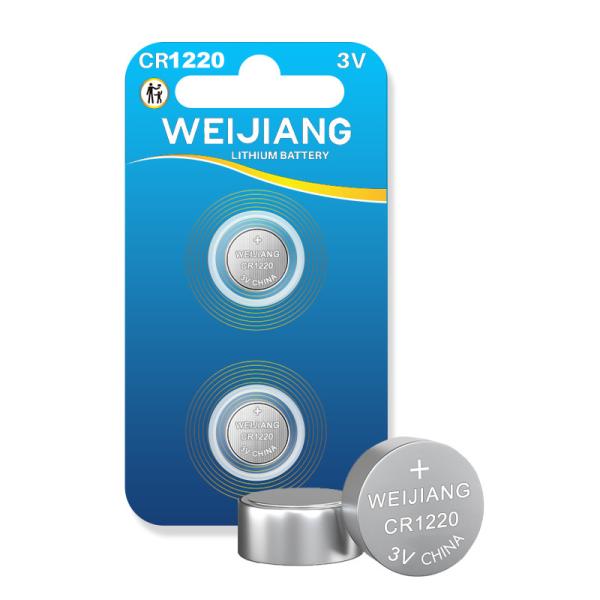 Quality 40mah CR1220 3V Lithium Calculator Rechargeable Button Batteries for sale