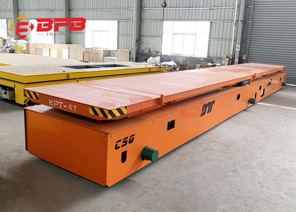 Quality OEM Dc Motor 50T Hydraulic Lifting Transfer Cart Steerable for sale