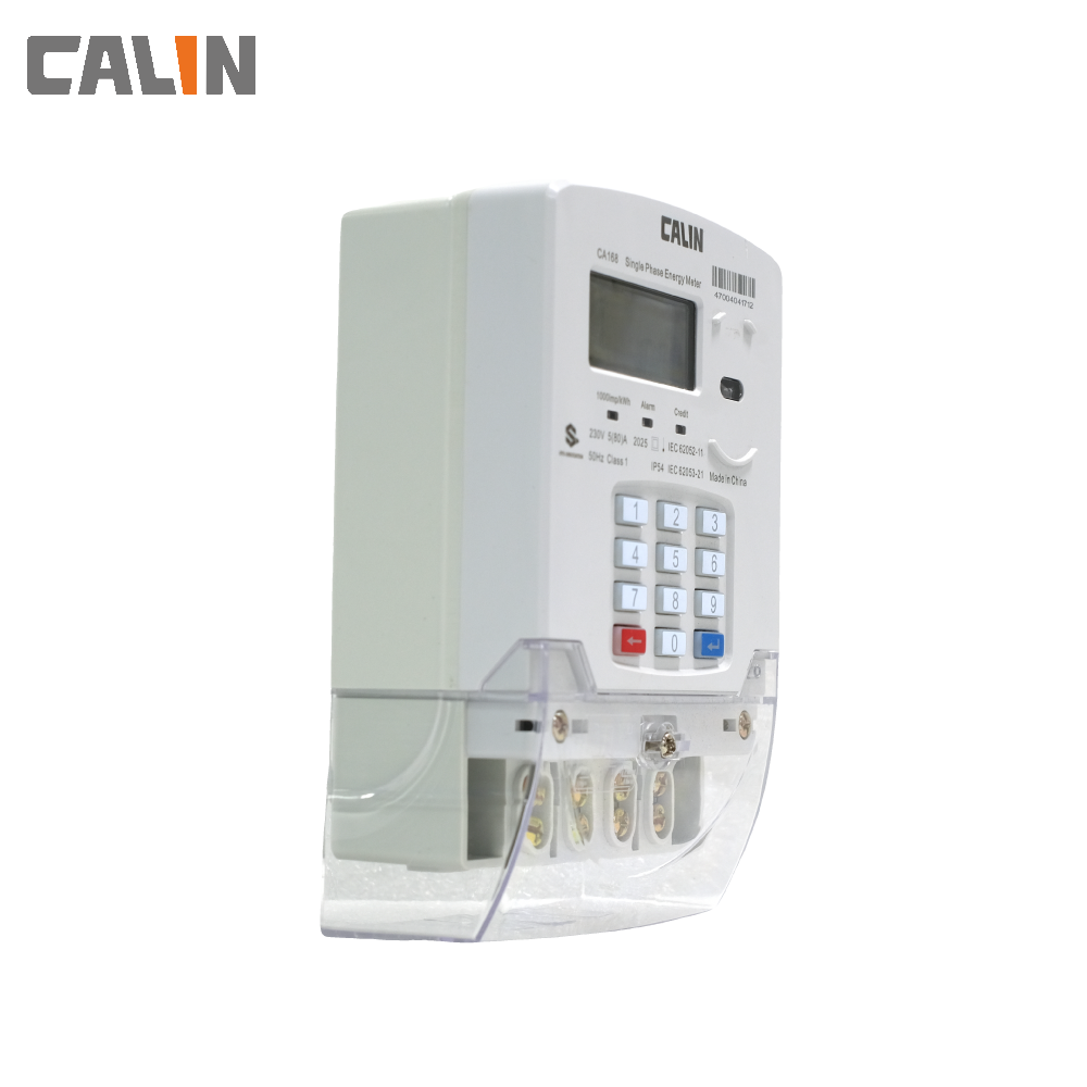 Quality Anti - Tamper Single Phase Electric Meter , MCB connected STS Prepaid Meters for sale