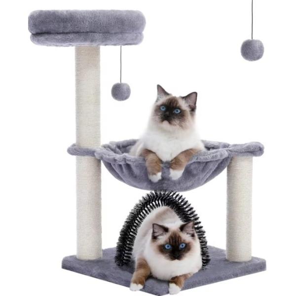 Quality Natural Sisal Cat Trees Scratching Post Multi-Level Platform Cat Tower for Large for sale