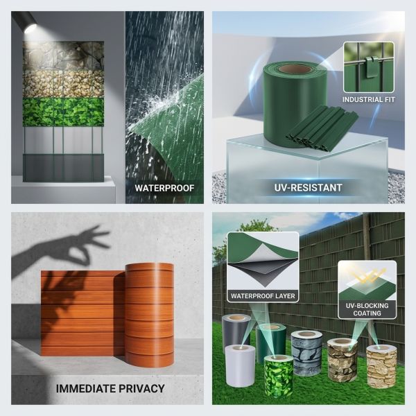 Quality Weather Resistant PVC Garden Fence Easy Installation Plastic Privacy Fence Outdoor Landscape Border Fence for sale