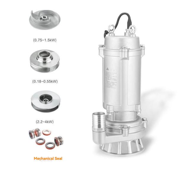 Quality Stainless Steel Non Clogging Submersible Sewage Pump Station 220V for sale