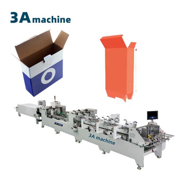 Quality Dual- Lock Bottom Corrugated Shipping Box Folder Gluing Machine with 105cm Max for sale