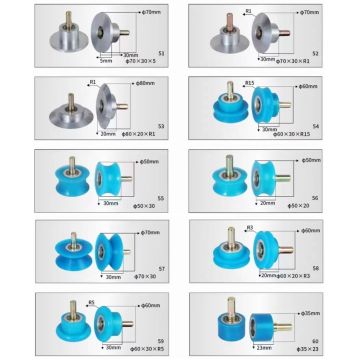 Quality Low Noise Rubber Roller Wheel For Veneer Auto Wrapping Machine for sale