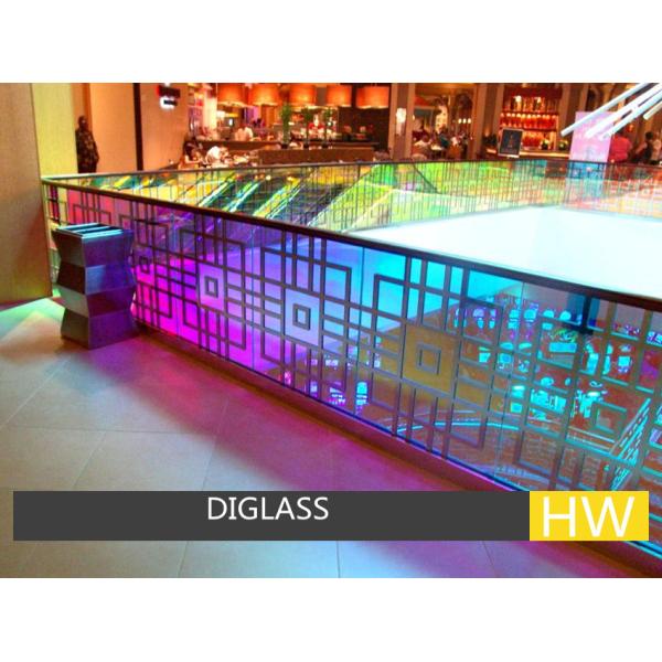 Quality Color Change Dichroic Laminated Glass Solid Structure for sale