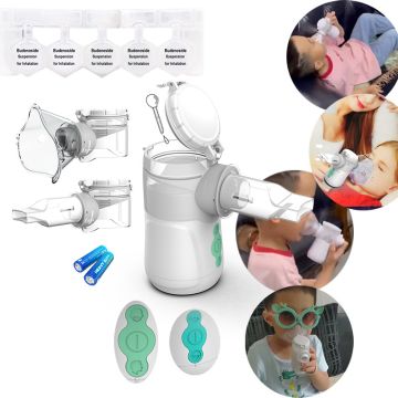 Quality Cold Cough Home Nebulizer Machine ≥0.25ml/Min With DC 5V Power 3V Battery for sale