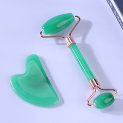 Quality Fashionable Skincare Face Jade Roller pink Quartz Stone Face Roller for sale