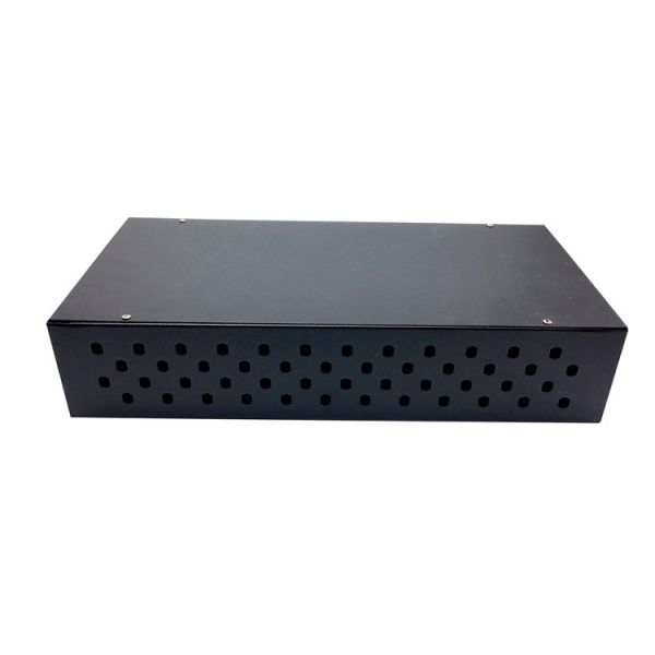 Quality Cold Roll Steel Rack Fiber Optic Patch Panel 0.8mm Thick 2U FC Adapter for sale