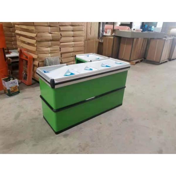 Quality Convey Belt Supermarket Checkout Counter Powder Coating Retail Store Checkout Tables for sale
