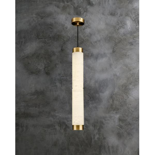 Quality Alabaster Bedside Ceiling Lights 80*500mm Bedside Pendant Lights 10W for sale