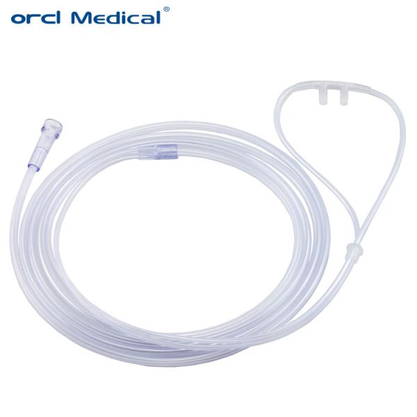 Quality Clinic Nasal Cannula Tube , Neonate PVC Partial Nasal Oxygen Tube for sale