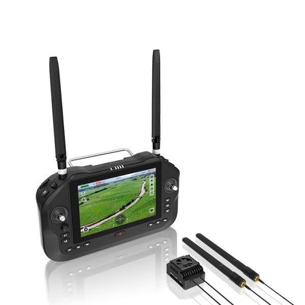 Quality 7Inch Large Screen Handheld Ground Control Station UAV For Communication And Broadcasting for sale