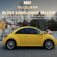 Quality K032 Gloss Sunflower Yellow TPU Color Car Paint Protection Film Vinyl Wrapping for sale