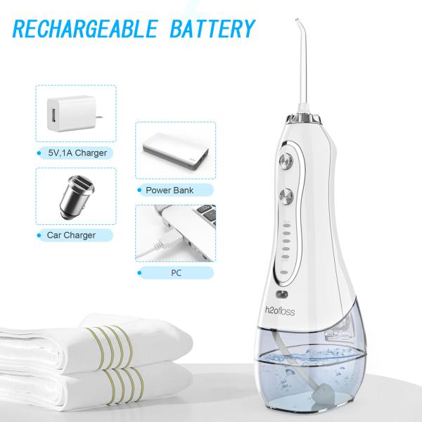 Quality 2500mah Ultrasonic Teeth Cleaner 5 Modes Handheld Water Flosser Portable for sale