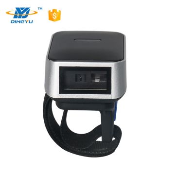 Quality Wireless Bluetooth Finger Barcode Scanner , Smart Phone / Tablet 1D Ring Barcode for sale
