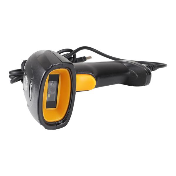 Quality Black 1D Laser Barcode Scanner IP52 Handheld Laser Barcode Scanner 5V for sale