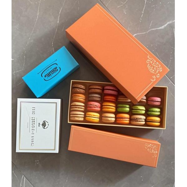 Quality 33 Grain Macaron Carton Packaging Display Stand Macaron Tray for sale