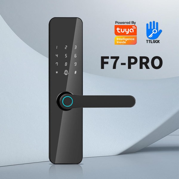 Quality Biometric Fingerprint TT Smart Lock Digital Door Lock Black Security for sale