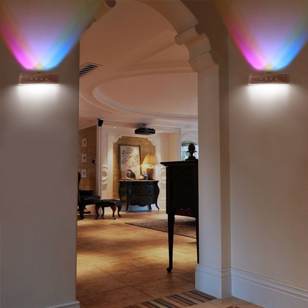Quality Usage time 4 to 120 hours LED corridor art luxury simple personality magnetic plug smart wall lamps bedroom hotel aisle living room for sale