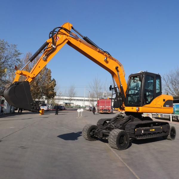 Quality 12 Ton Wheel Crawler Excavator Flexible Exquisite Crawler Mounted Excavator for sale