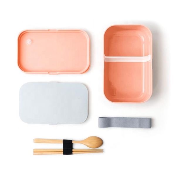 Quality Customer Logo Eco Lunch Box Bottle One Layer 1000ml BPA Free with Elastic Nylon for sale